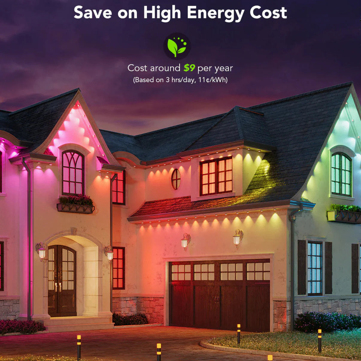 🎅 Early Christmas 49%OFF - Smart Rainbow LED Permanent Outdoor Light ...